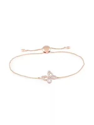LB EXCLUSIVE 14k Rose Gold Butterfly Diamond Bracelet - Pink