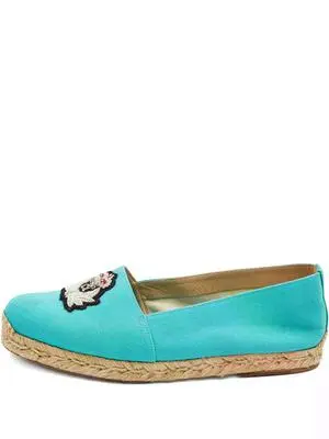 CHRISTIAN LOUBOUTIN Leather Espadrilles - Blue