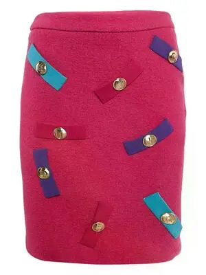 Moschino Wool Embellishment Skirt