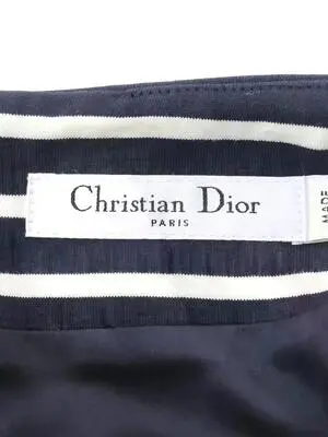 Dior Striped Buttoned Skirt