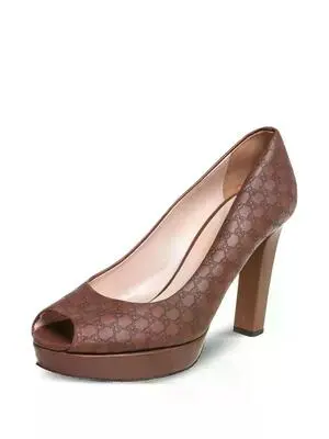 Gucci 110mm Peep-toe Platform Pumps