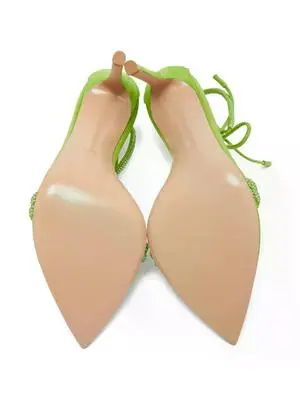 GIANVITO ROSSI 110mm Montecarlo Strappy Stiletto Sandals - Green