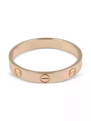 CARTIER 2010s 18k Mini Love Ring - Pink