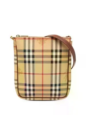 Burberry Haymarket Check Coated Canvas Crossbody Bag