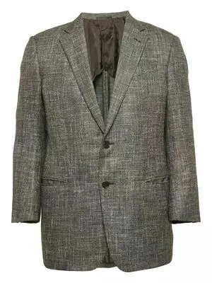 ARMANI Single-breasted Textured Blazer