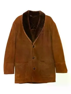 A.N.G.E.L.O. VINTAGE CULT 1990s Shearling-trim Coat - Brown