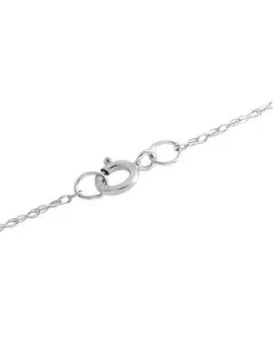LB EXCLUSIVE 14k White Gold Diamond And Ruby Necklace - Silver