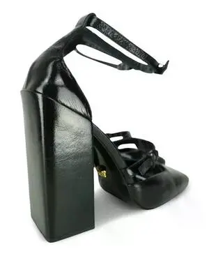 Versace 12mm Strap Block Heels