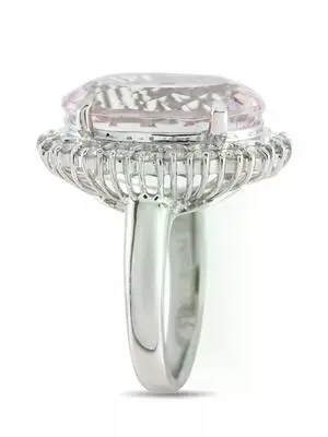 LB EXCLUSIVE Platinum, Diamond, And Kunzite Ring