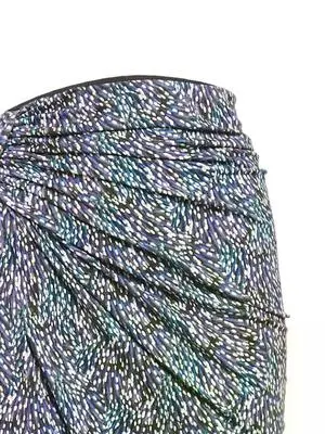 ISABEL MARANT VINTAGE Vintage Draped Asymmetrical Midi Skirt