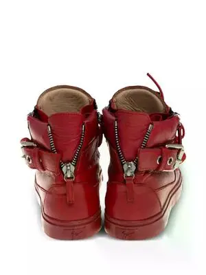 GIUSEPPE ZANOTTI Chain-embellished High-top Sneakers
