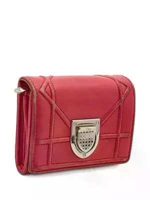 Dior Diorama Leather Wallet - Pink