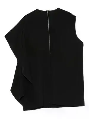 MAISON MARGIELA Asymmetrical Ruffle Blouse