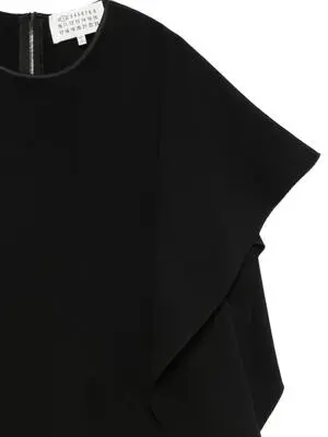 MAISON MARGIELA Asymmetrical Ruffle Blouse