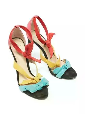 ALEXANDRE BIRMAN 100mm Bow Suede Sandals