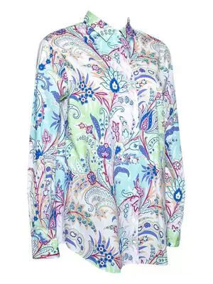 Etro Paisley-motif Shirt - Blue