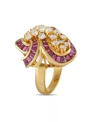 LB EXCLUSIVE 18k Yellow Diamond And Ruby Ring