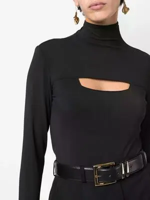 Versace 2000s Cut-out Long-sleeve Top