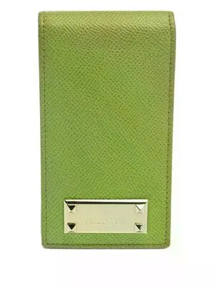Valentino Garavani Leather Wallet - Green