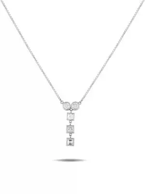 LB EXCLUSIVE Platinum Diamond Necklace - Silver