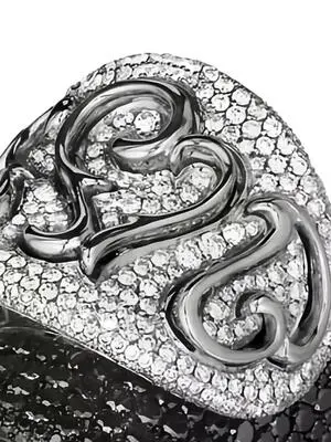 MAGGIORO 18k White Gold Diamond Heart Ring