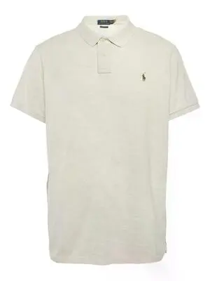 Polo Ralph Lauren Logo Embroidered Polo Shirt - Grey