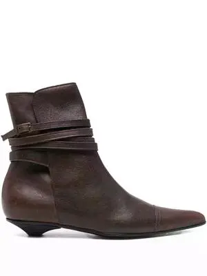 ROMEO GIGLI 1990s Leather Ankle Boots