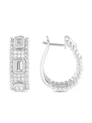 LB EXCLUSIVE 18k White Gold Diamond Earrings - Silver