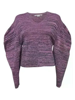 Stella McCartney Puff Sleeve V-neck Sweater