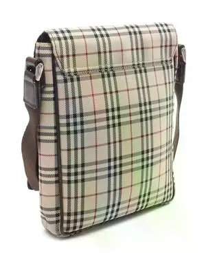 Burberry Nova Check Coated Canvas Crossbody Bag