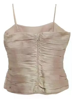ARMANI Vintage Pleated Silk Top