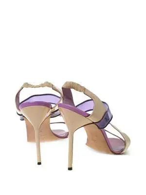 Manolo Blahnik 110mm Two-tone Sandals