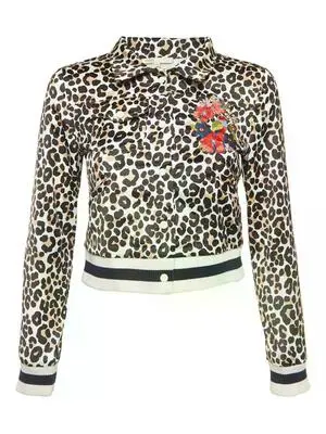 Maje Leopard Ribbed Jacket