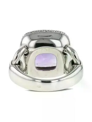 POIRAY 2010s Indrani Diamond And Amethyst White Gold Ring