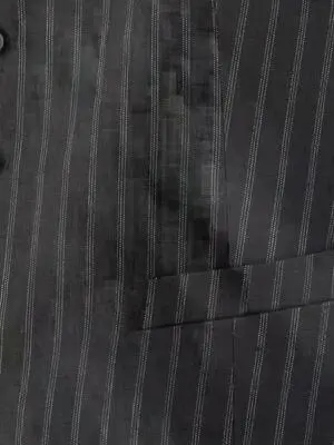 ROMEO GIGLI 1990s Pinstripe Single-breasted Waistcoat