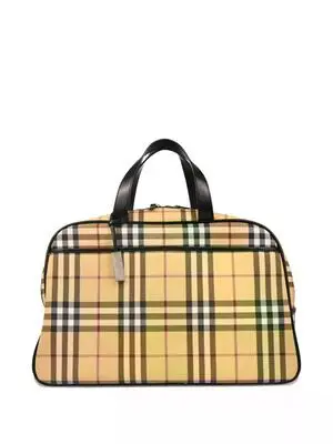 Burberry Vintage Check Pattern Duffle Bag