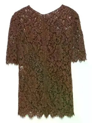 Dolce & Gabbana 2000s Floral-lace Blouse