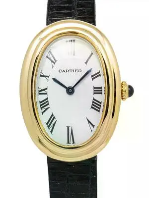 Cartier 18k Yellow Gold Baignoire 23mm