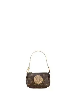 LOUIS VUITTON Monogram Trunks And Bags Mini Pochette Accessoires - Brown