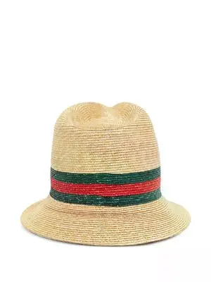 Gucci Straw Fedora Hat