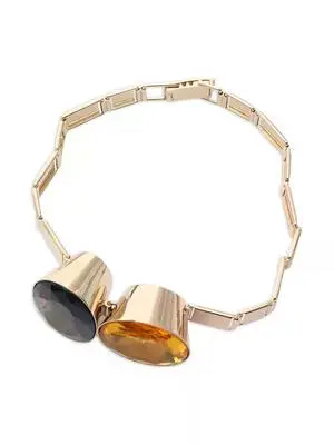 Dior 2010s Crystal-embellished Choker - Gold
