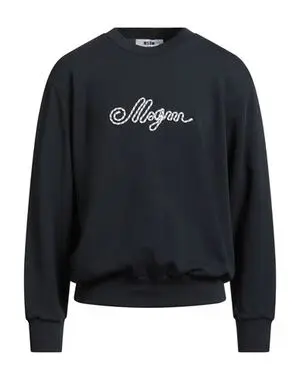 MSGM Cotton French Terry Sweatshirt - Blue