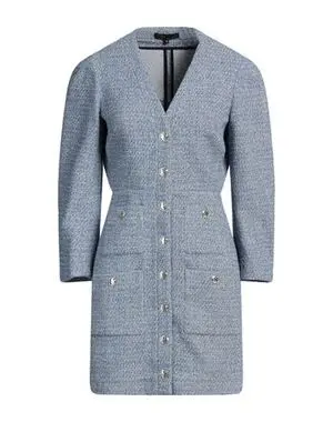 Maje Tweed Mini Blazer Dress - Azure
