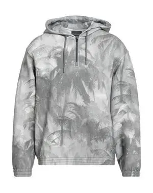 Emporio Armani Hooded Sweatshirt With Hawaiian Print
