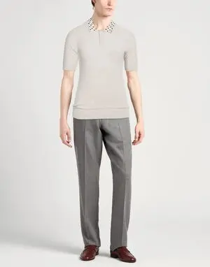 Dolce & Gabbana Polo Shirt In Light Silk - Grey