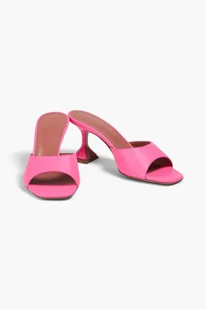 Amina Muaddi Lupita Leather Mules