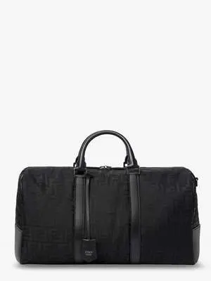 Fendi Soft Travel Padded Nylon Travel Bag - Black
