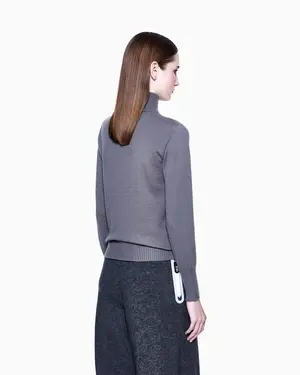 Giorgio Armani Neve Cashmere Mock-neck Jumper - Grey