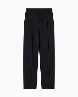 Giorgio Armani Jacquard Cupro Trousers