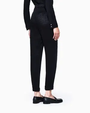 Giorgio Armani Jacquard Cupro Trousers